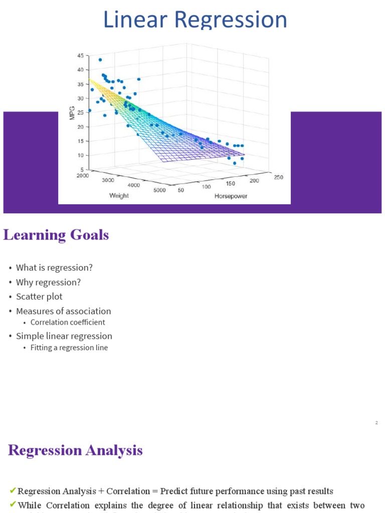 Simple Linear Regression | PDF | Linear Regression | Coefficient Of Determination