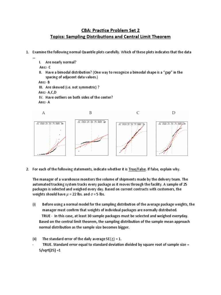 Set 4 | Download Free PDF | Standard Deviation | Mean