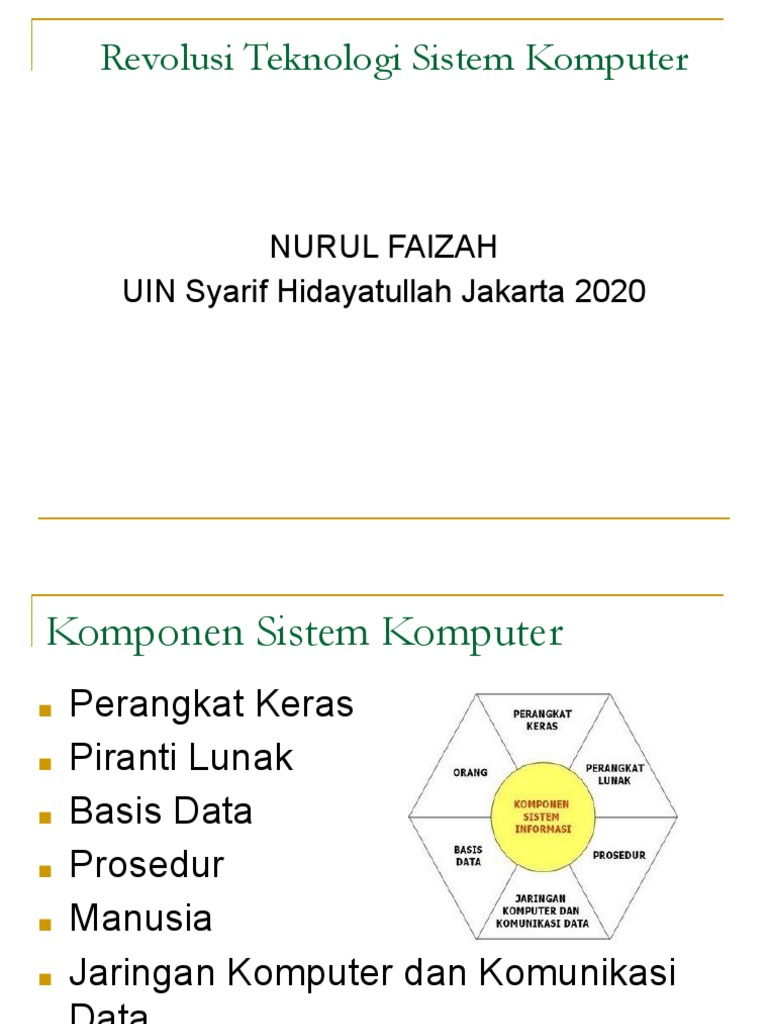Revolusi Teknologi Sistem Komputer | PDF