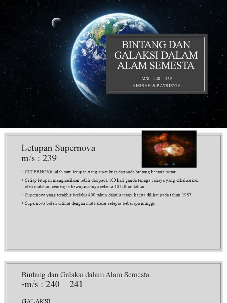 Bintang Dan Galaksi Dalam Alam Semesta | PDF