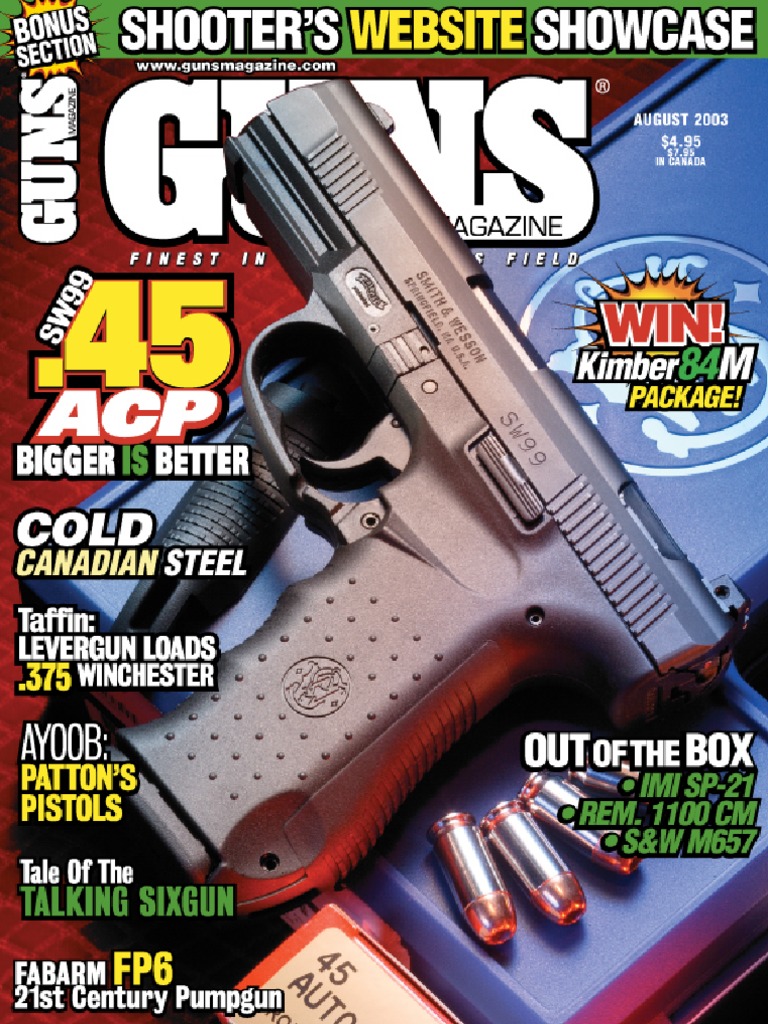 2003 Guns Magazine Vol-49 No-08 PDF | PDF | Gun Barrel | Firearms