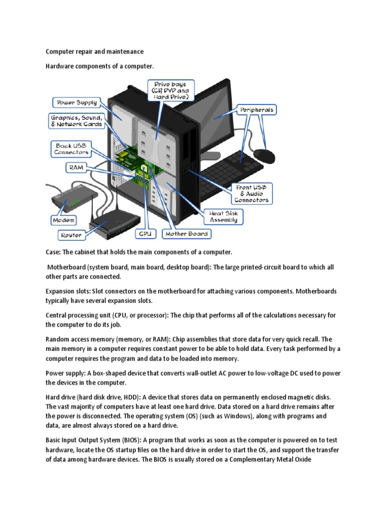 Computer Repair And Maintenance Pdf Computer Data Storage Floppy Disk