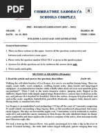 Sahodaya Class 10 English Question Paper | PDF | Halloween