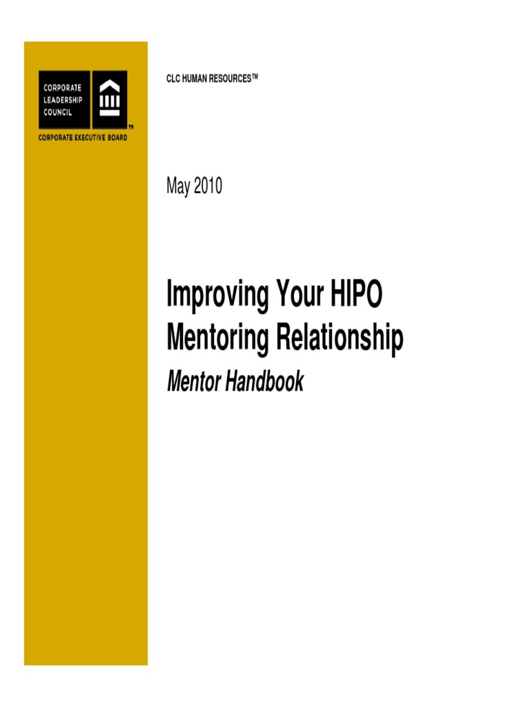 Improving Your HIPO Mentoring Relationship | PDF | Mentorship | Leadership
