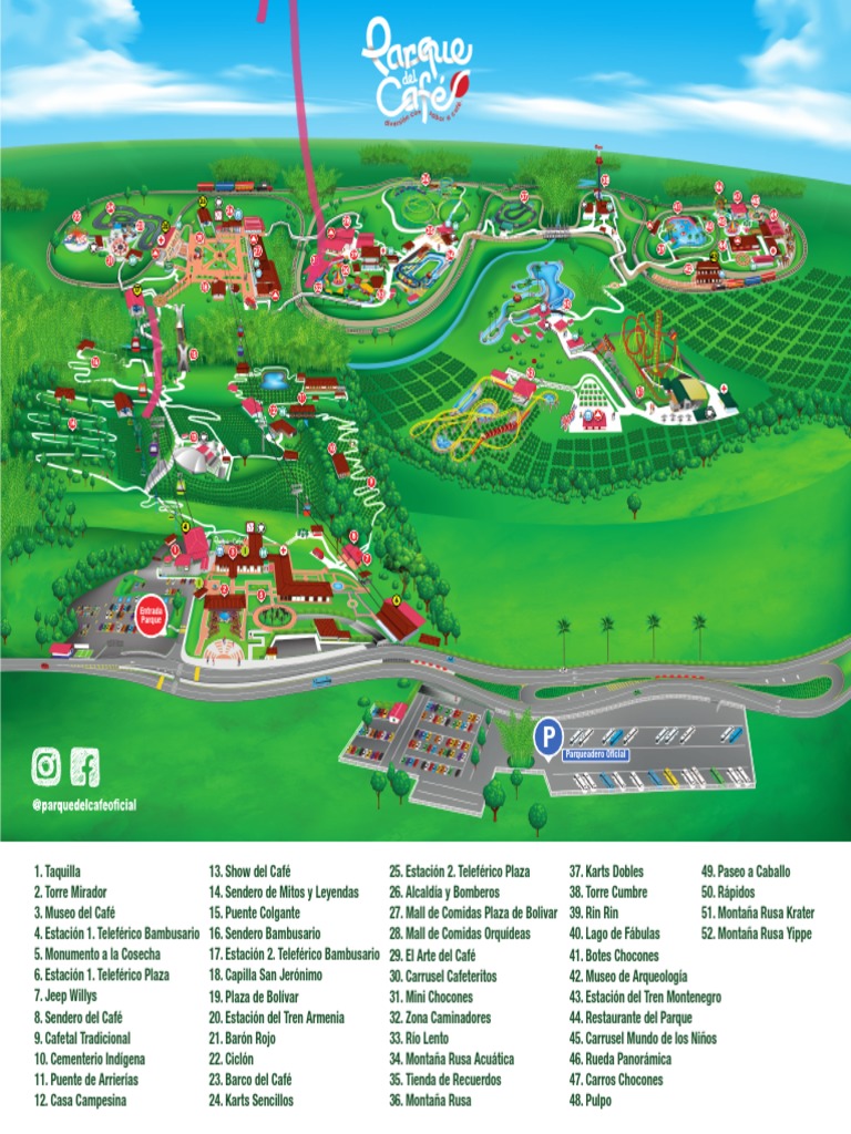 Httpsparquedelcafe - Cowp Contentuploads202203mapa Parque Del Cafe PDF Sitio Web PDF | PDF
