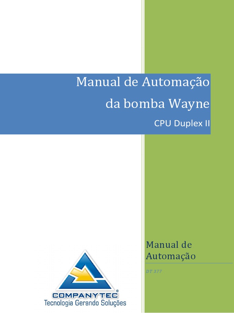 Manual de Automação Bomba Wayne 3G | PDF | Automação | Hardware de ...