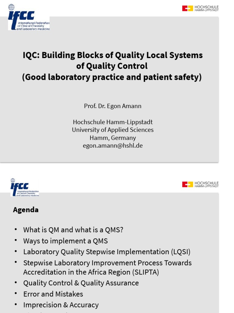 Quality Control in Medical Laboratories | PDF | Standard Deviation ...