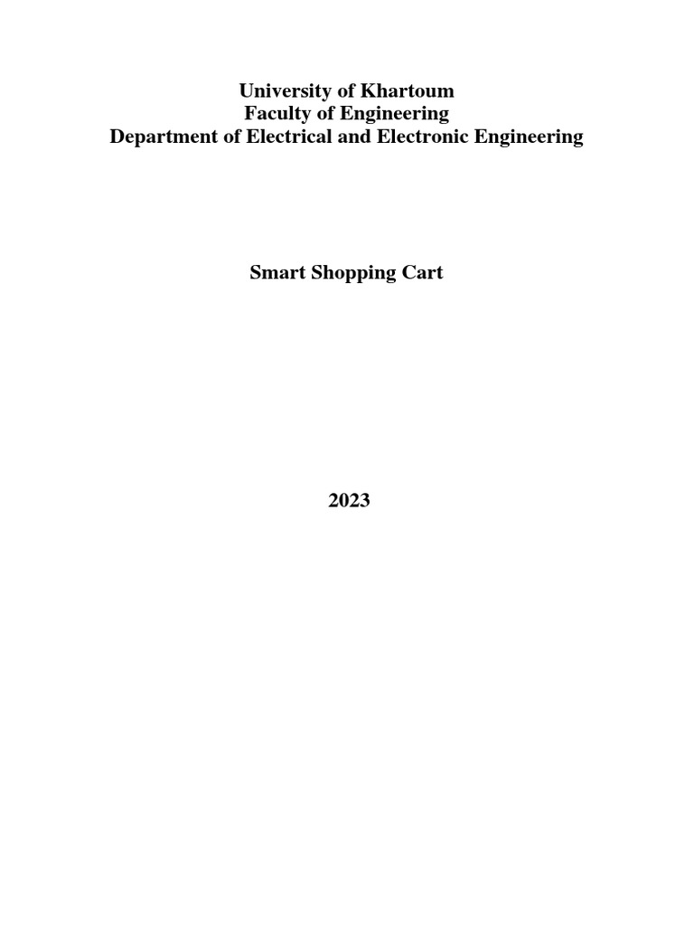 Smart Shopping Cart System Overview | PDF | Internet Of Things | Point ...
