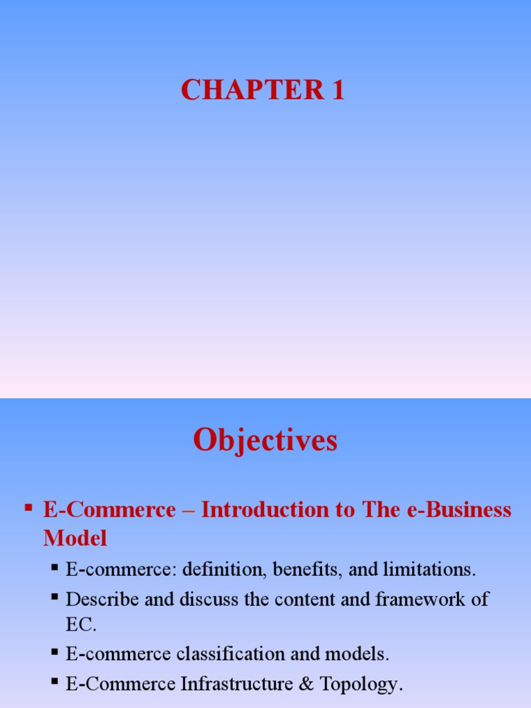 Chapter1.ppt Lecture1 | PDF | Electronic Business | E Commerce