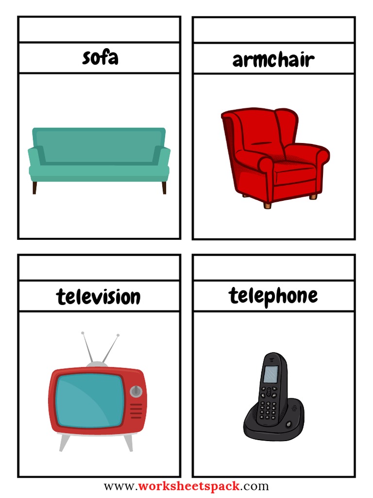 Free-Living-Room-Flashcards-PDF | PDF