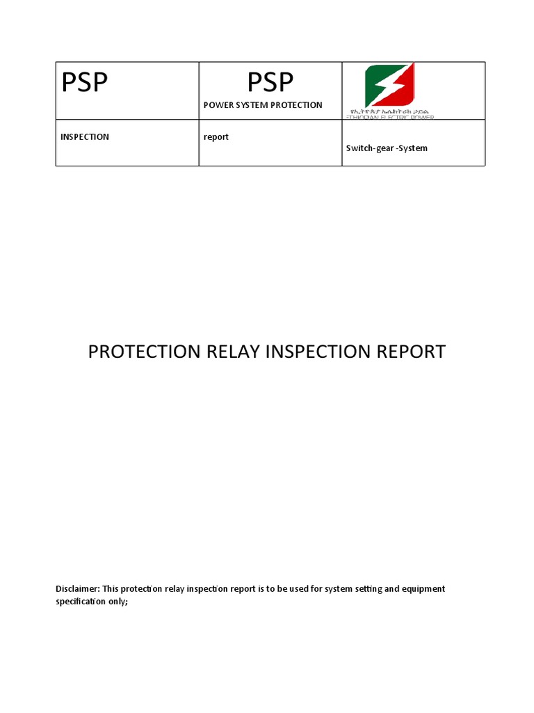 Protection Relay Inspection Report | Download Free PDF | Transformer ...