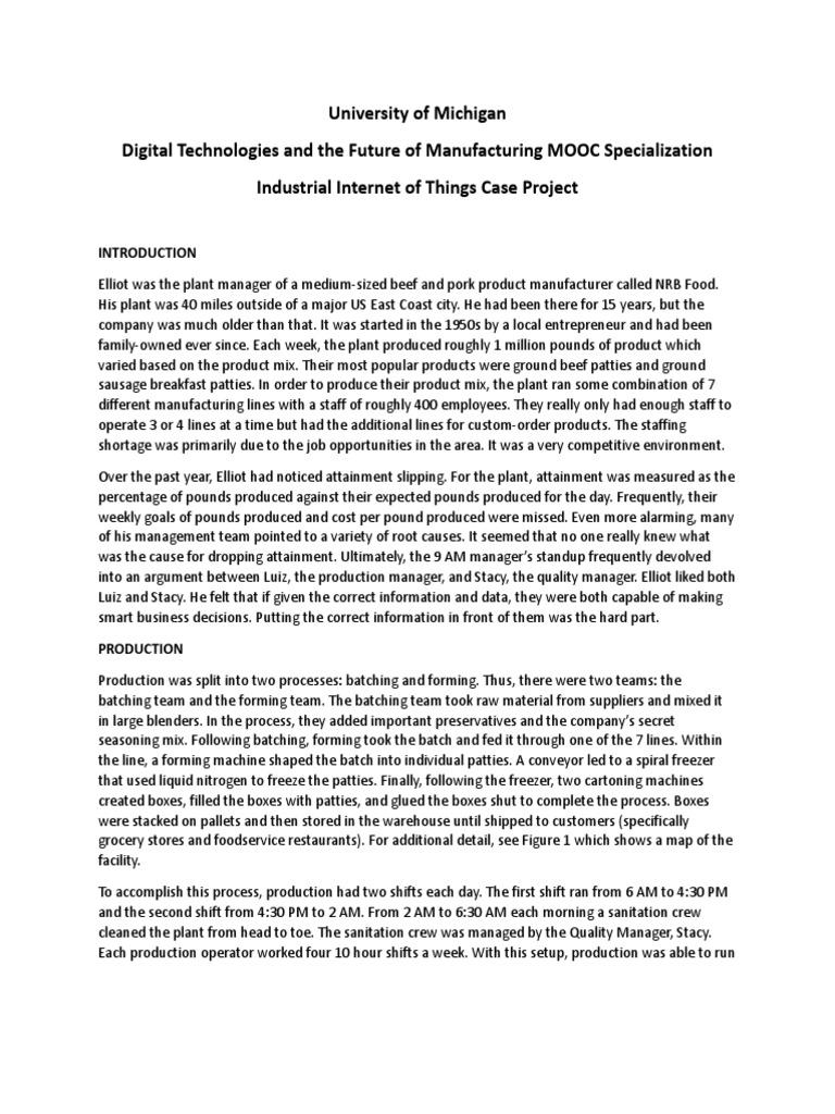 SD - MEGqfS7 FZBBQN - U - KW - IIoT Case Project - Learner | PDF