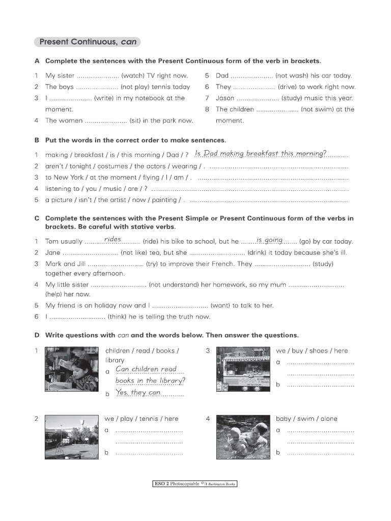 Present Simple Continuous | PDF