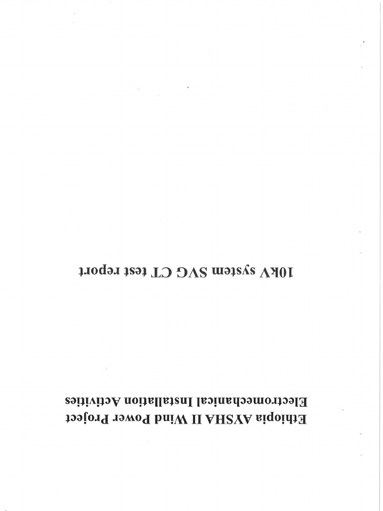 10kv #1&2 SVG CT Test Report | PDF