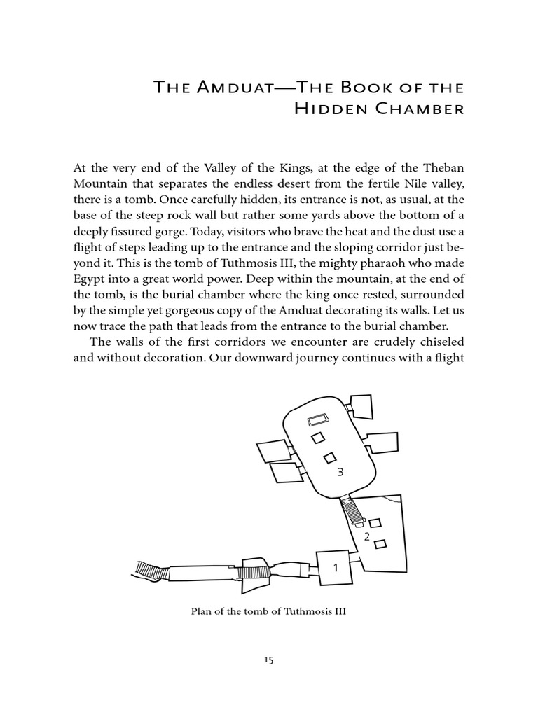 The Amduat-The Book of The Hidden Chamber | PDF | Solar Deity ...