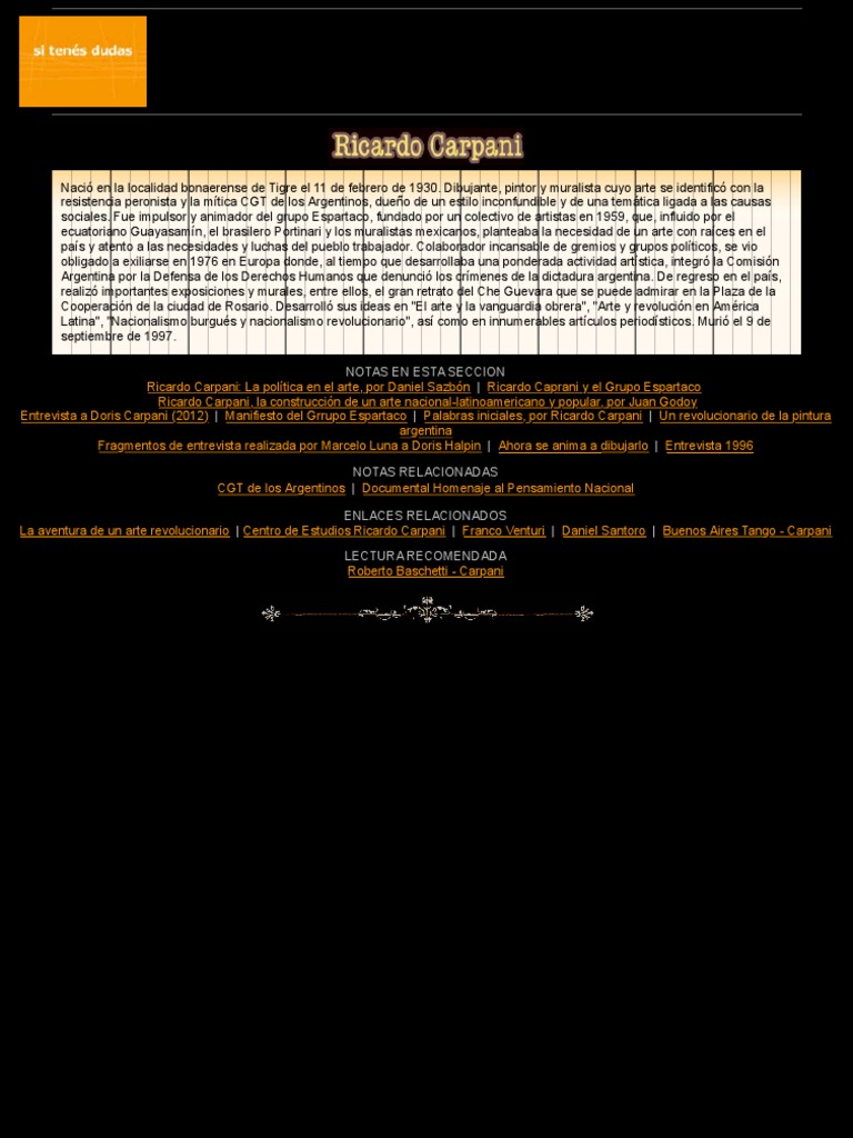 Ricardo Carpani | PDF | Clásicos