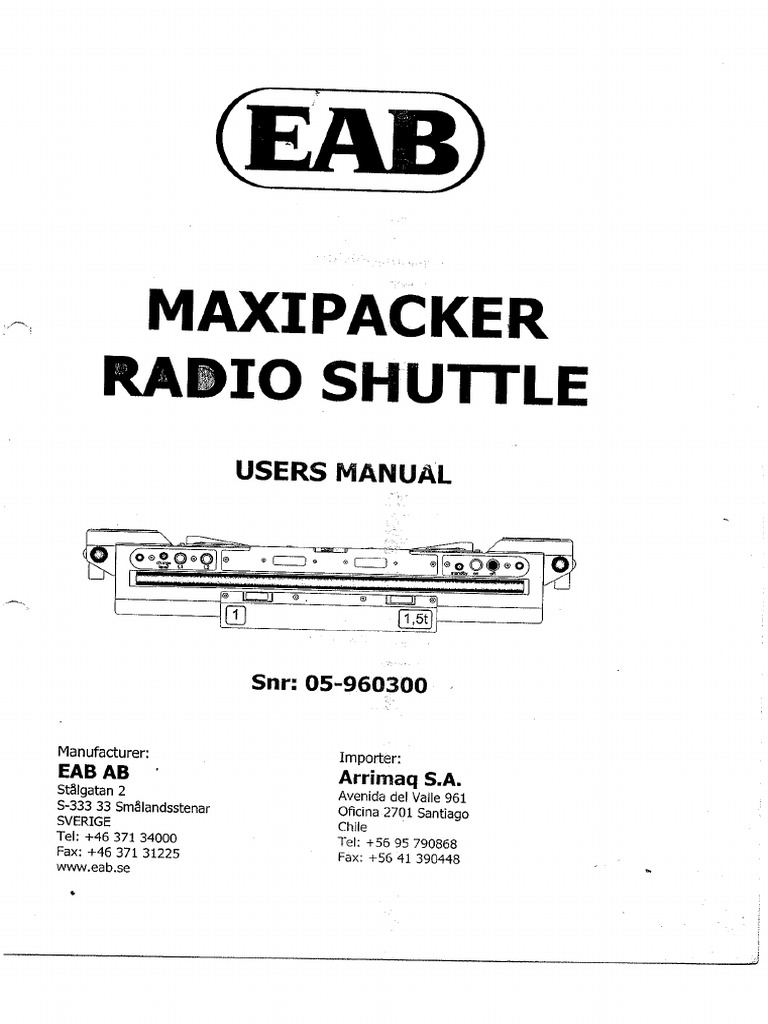 Manual de Partes y Rep. Radio Shuttle 05 960300 | PDF