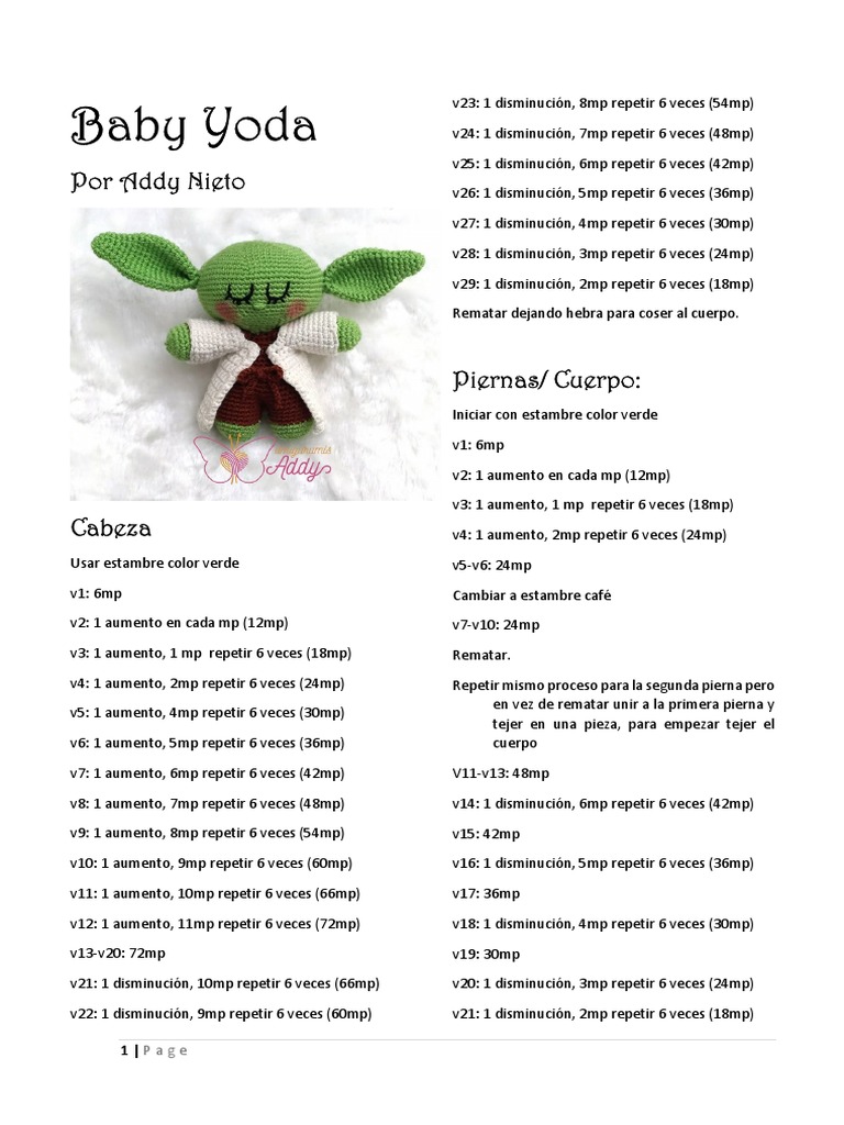 Baby Yoda by Addy Nieto PDF | PDF