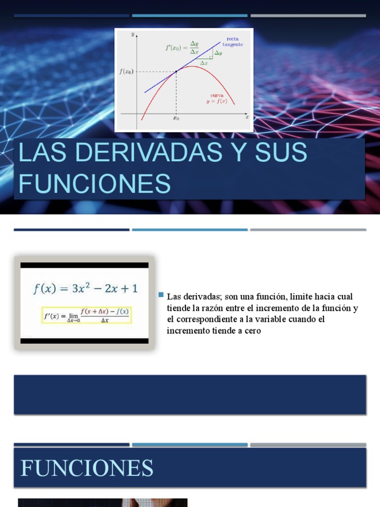 Las Derivadas y Sus Funciones | PDF | Ciencia y matemáticas