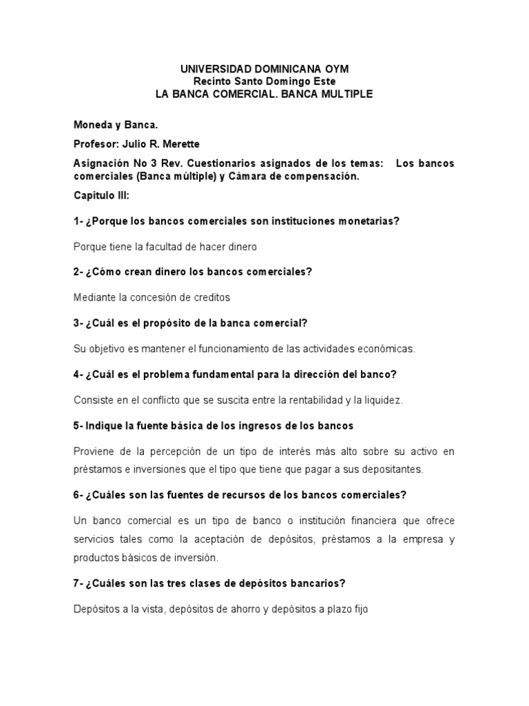 Oym Iii, Iv | PDF | Bancos | Efectivo