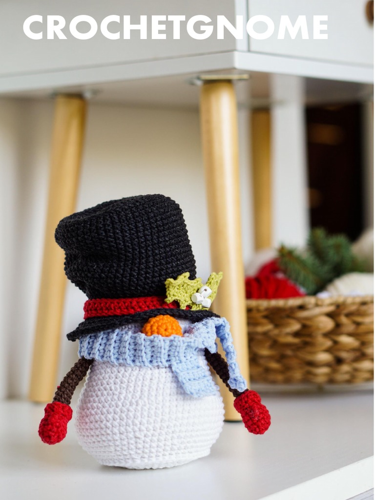 AMIGURUMI Snowman - Crochet - Pattern - CROCHETGNOME | Download Free ...