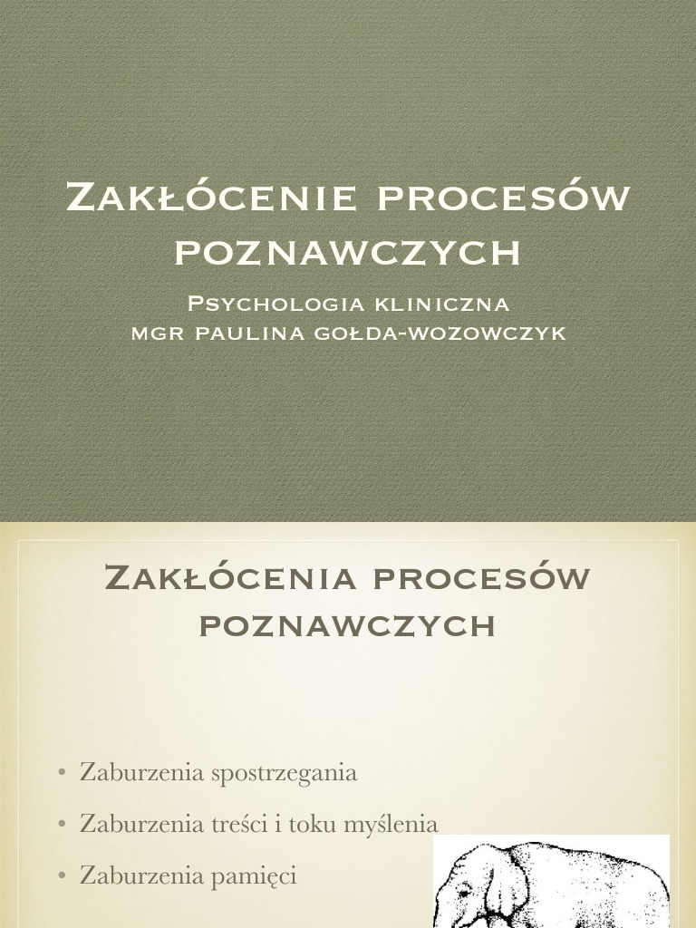 Psychologia Kliniczna Zajecia 3 | PDF
