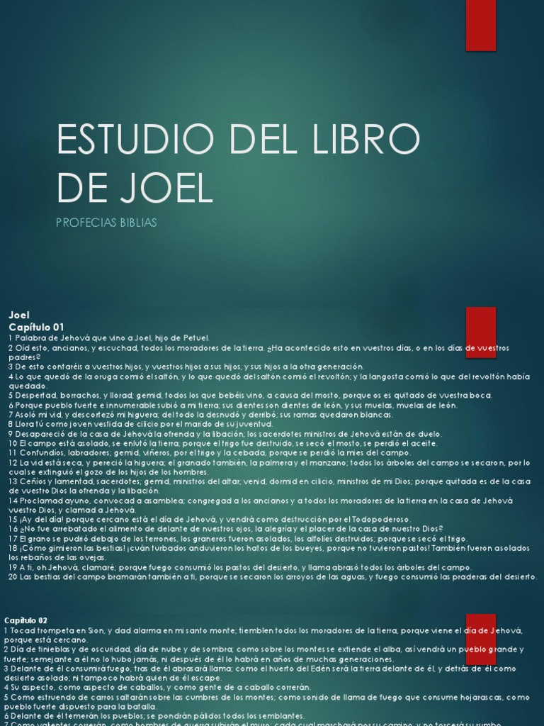 Estudio Del Libro de Joel | PDF | Jerusalén