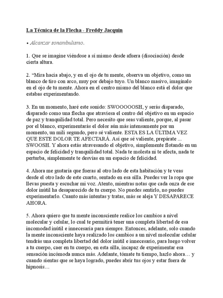 La Flecha de Freddy Jacquin PDF | PDF