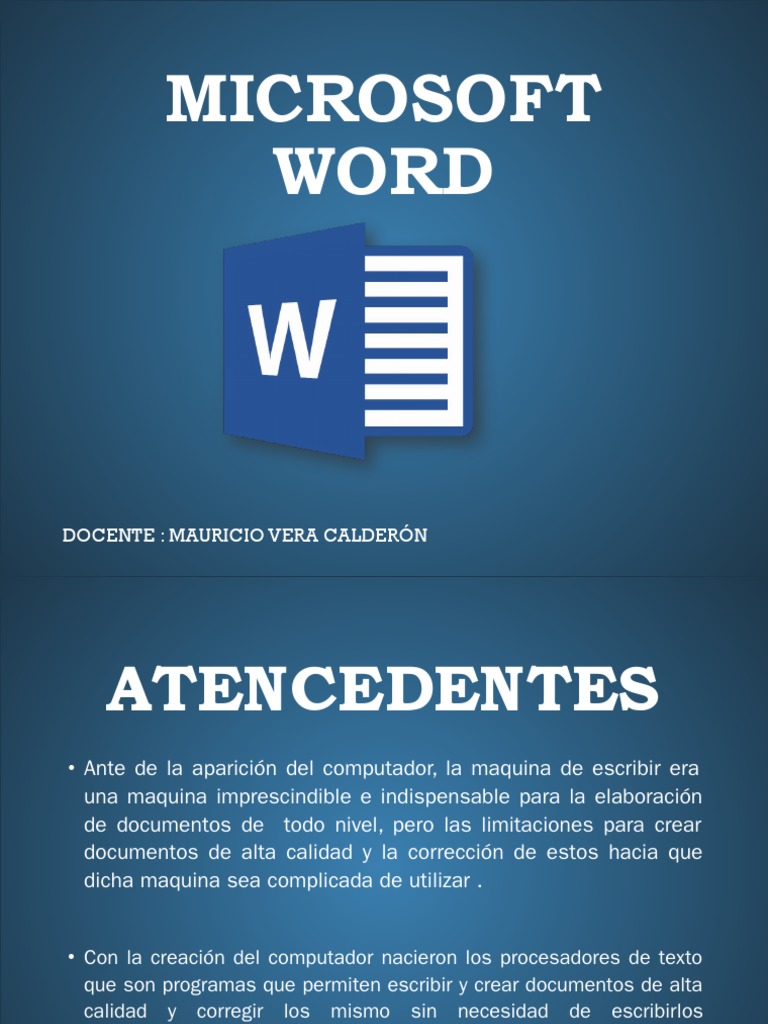 Introduccion Al Microsoft Word | PDF | Microsoft Word | Microsoft