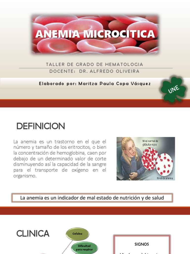 Anemia Microcitica | PDF | Anemia | Especialidades Medicas