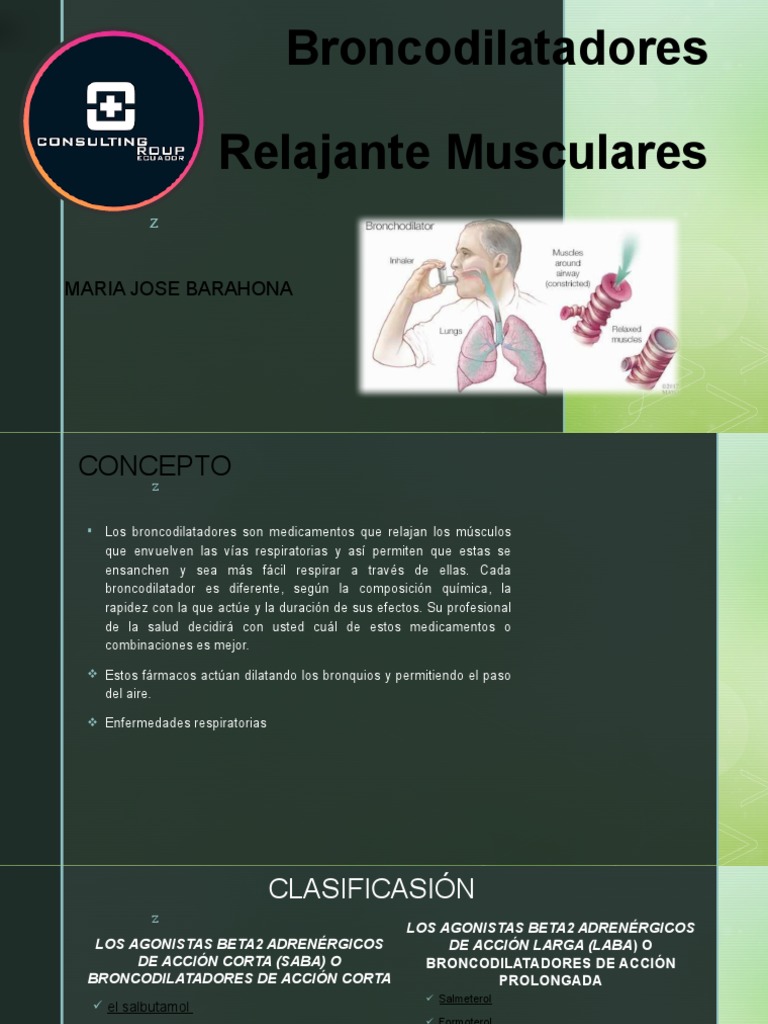 BRONCODILATADORES | PDF | Asma | Farmacología