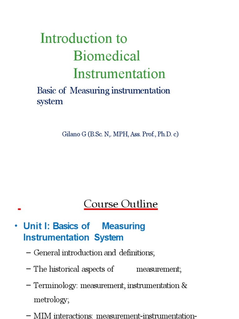 Basic of Measuring Instrumentation System | PDF | Measurement ...