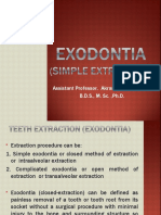 Positions For Extraction | PDF | Dentistry | Chair
