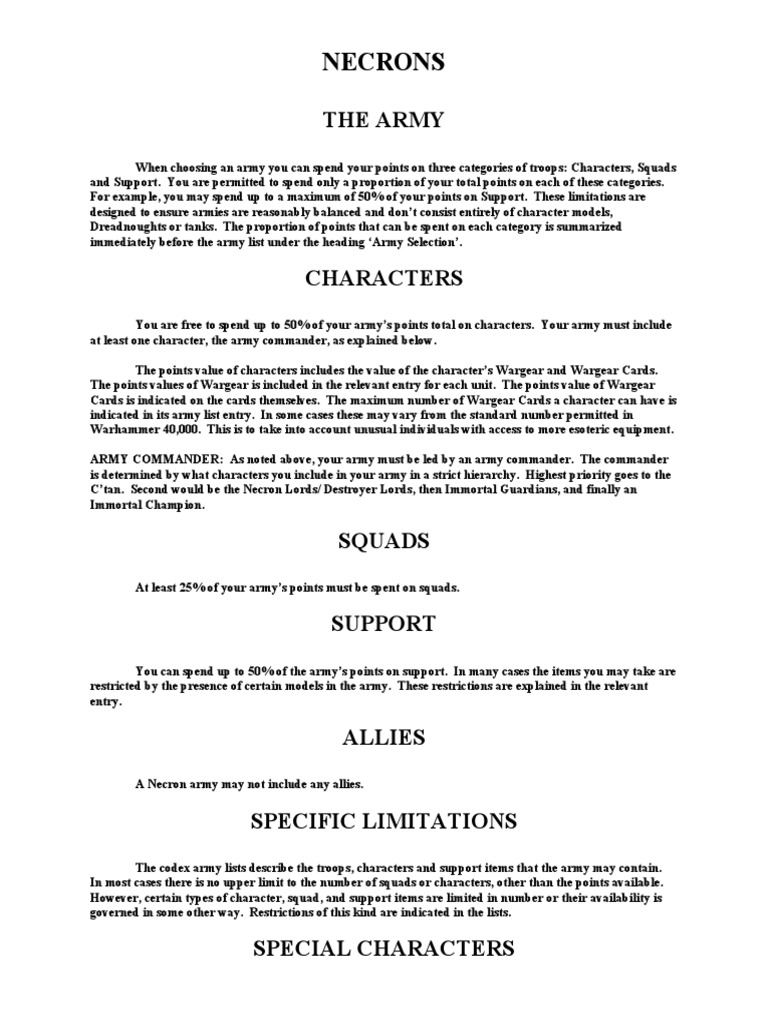 Necrons Codex 2 Pdf Tanks