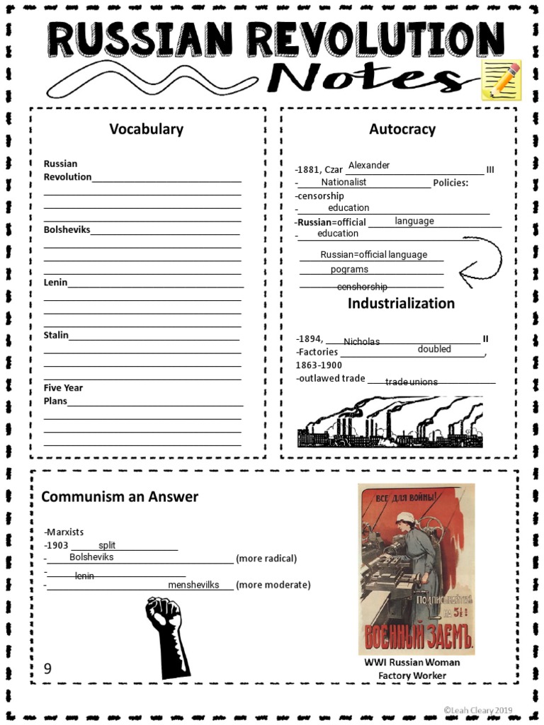Russian Rev Notes Cleary | Download Free PDF | Joseph Stalin | Vladimir ...