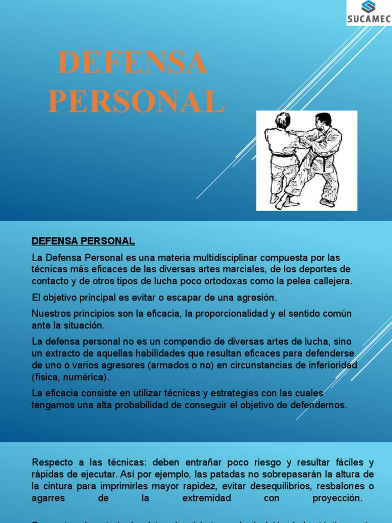 Defensa Personal | PDF | Autodefensa