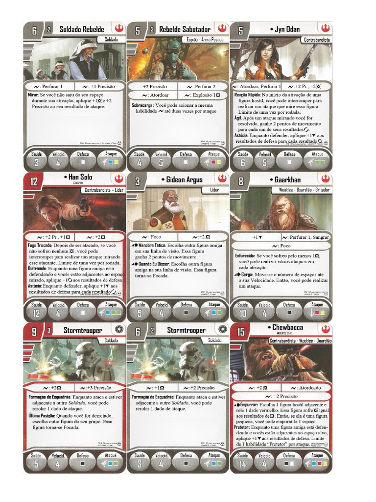 Imperial Assault - Cartas de Destacamento PDF | PDF