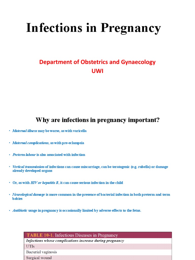 Infections in Pregnancy 2 | PDF
