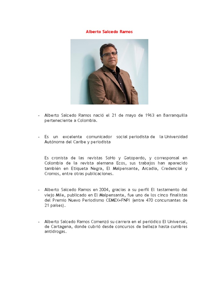 Alberto Salcedo | PDF
