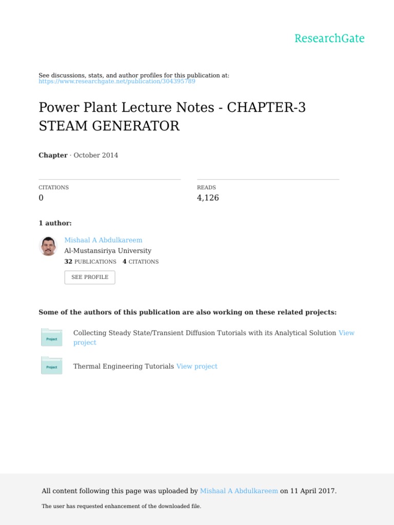 Steam Generator | PDF | Boiler | Steam