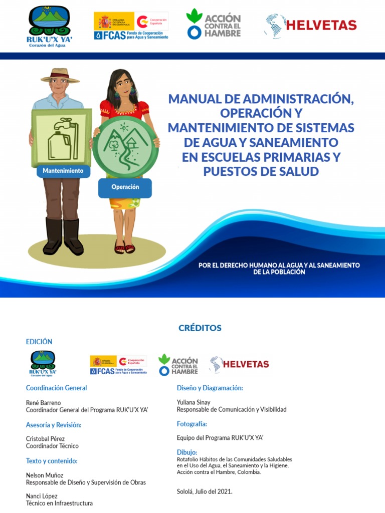 manual AOyM 18-06-2021.pdf | PDF | Agua | Saneamiento