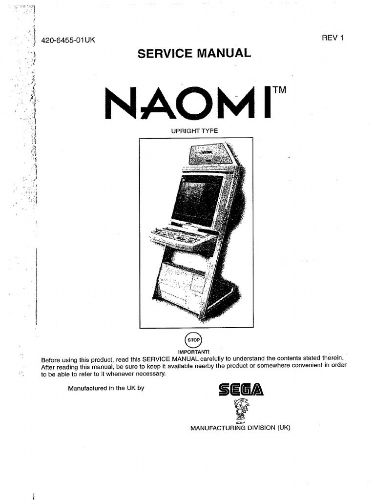 Sega Naomi Service Manual PDF | PDF