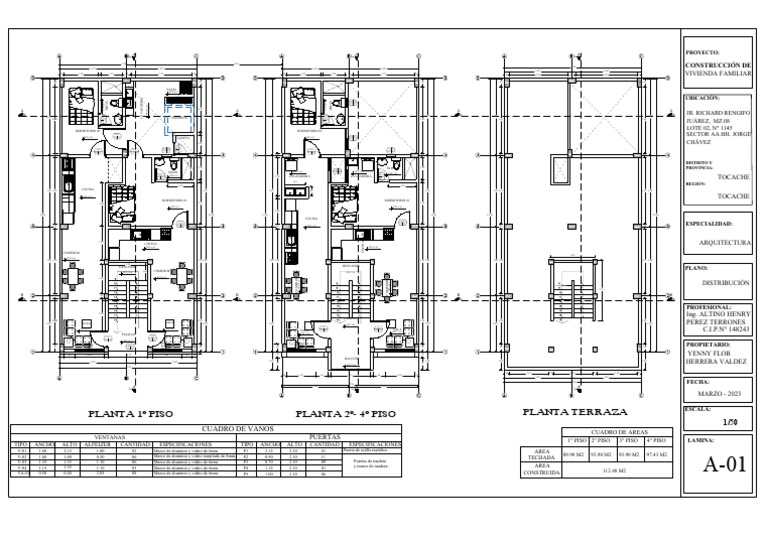 Plano Arquitectura-A1 | PDF