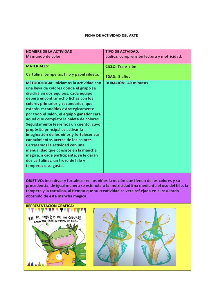 Ficha Del Arte | PDF