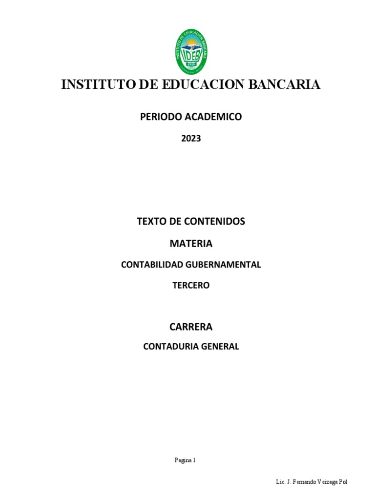TEMA 1 Cont - Gub. | PDF | Contabilidad | Presupuesto