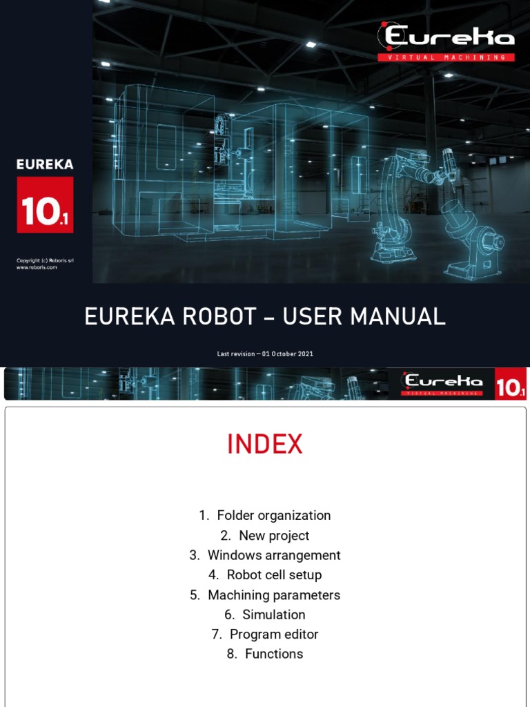 E10 EUREKA ROBOT-USER MANUAL Eng PDF | PDF | Computer File | 3 D Computer Graphics