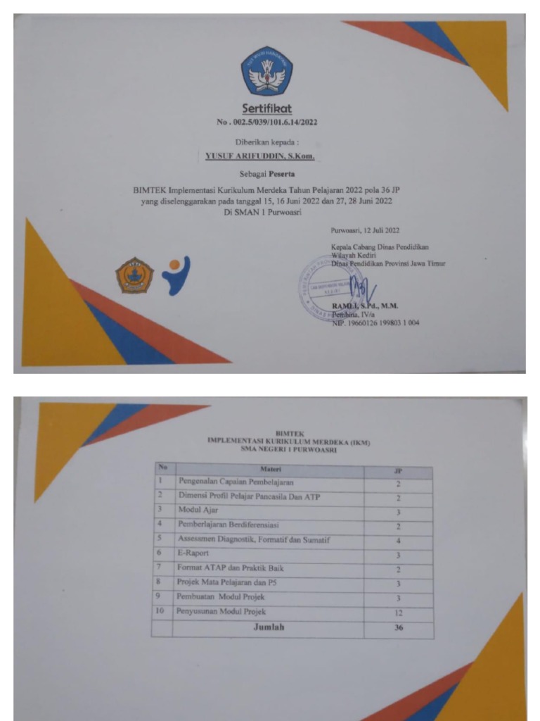 Sertifikat IKM | PDF