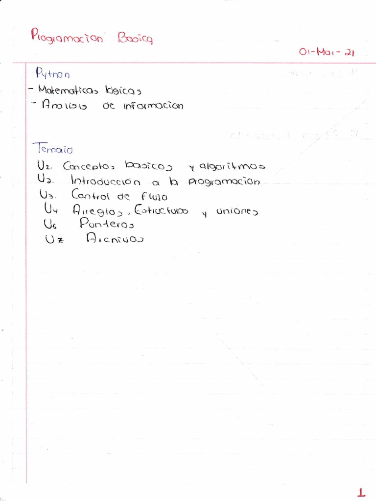 Programacion Basica Pt1 | PDF