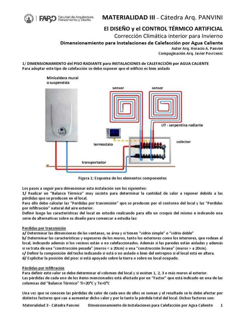 Mat3 Climatización - Invierno.dimensionamiento | PDF | Calor | Agua