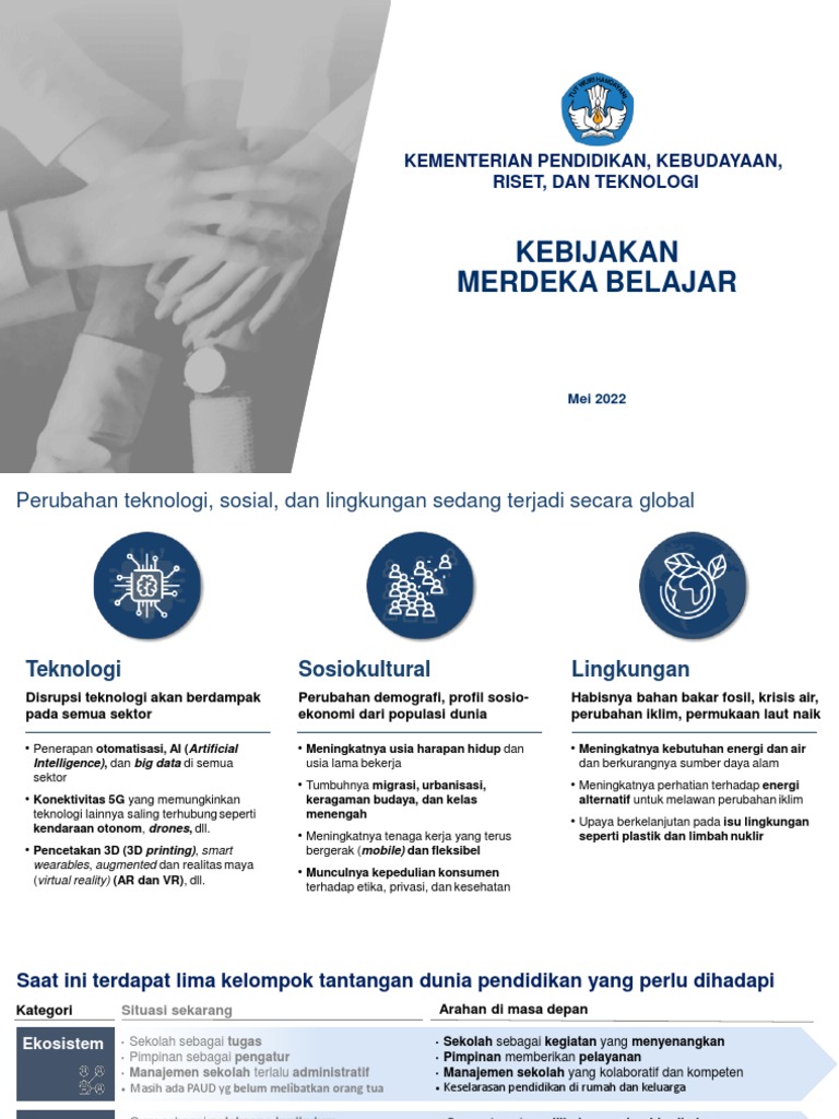 Kebijakan Merdeka Belajar 2022 | PDF